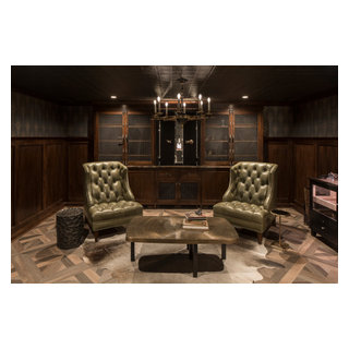 Cigar Lounge - Traditional - Basement - St Louis - by Savvy Design ...