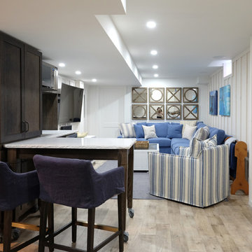 75 Coastal Underground Basement Ideas You'll Love - March, 2024 | Houzz