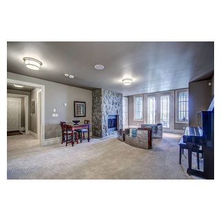 Colts Neck Luxury Finished Walk Out Basement - Craftsman - Basement ...