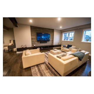 Commerce, MI Basement Remodel - Transitional - Basement - Detroit - by ...