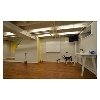 Complete basement remodel - Contemporary - Basement - DC Metro - by MC ...