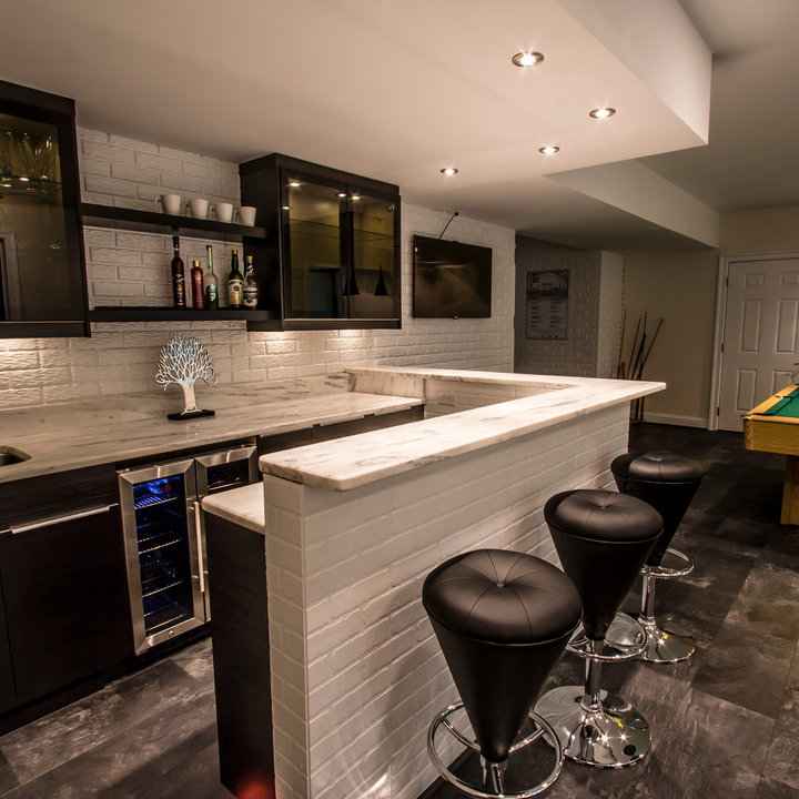 75 Contemporary Walk-Out Basement Ideas You'll Love - October, 2025 | Houzz