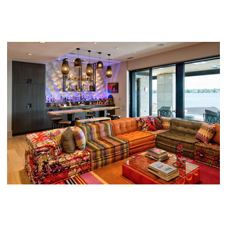 Contemporary Waterfront - Contemporary - Basement - Indianapolis - by ...