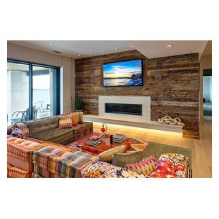 Contemporary Waterfront - Contemporary - Basement - Indianapolis - by ...