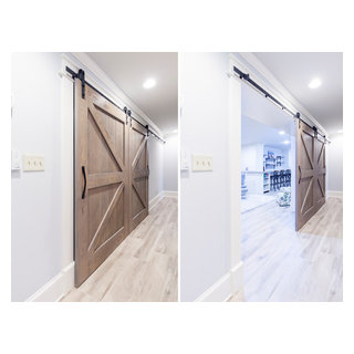 Custom Barn Doors - Country - Basement - Atlanta - by Mi-Kin Creations ...