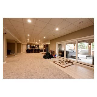 Custom Basement 1 - Contemporary - Basement - Chicago - by Matrix ...