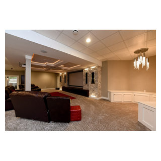 Custom Basement 1 - Contemporary - Basement - Chicago - by Matrix ...