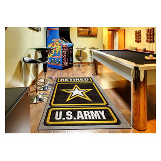 Custom Military Logo Rugs - Contemporary - Basement - Richmond - by Rug ...