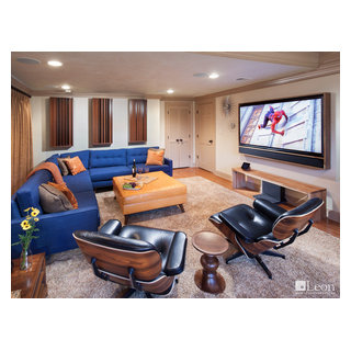 Edge Media Frame by Media Décor - Transitional - Basement - New York ...