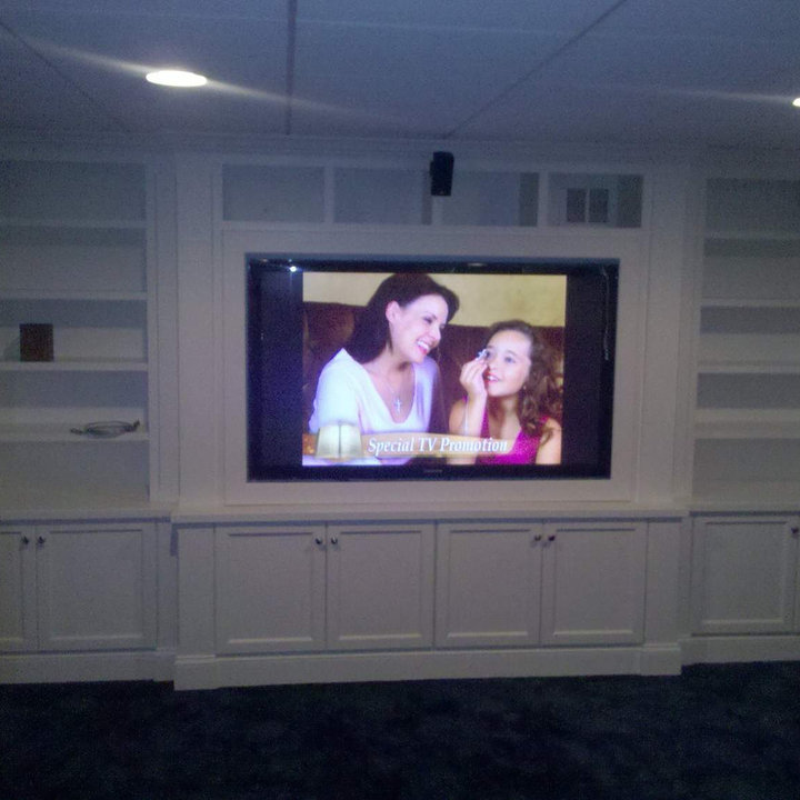 Basement Entertainment Center - Photos & Ideas | Houzz