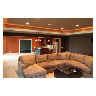 Finished Basements: Blue Moon Construction - Traditional - Basement ...