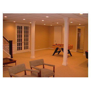 Finished Basements - Traditional - Basement - Detroit - by Majestic ...