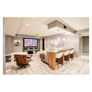 Funky Fresh Basement - Contemporary - Basement - Toronto - by Madison ...