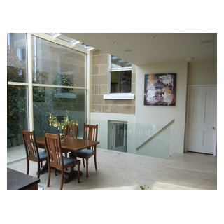 glass extension above basement conversion - Basement - Other - by Style ...