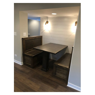 Glen Ellyn Basement Booth - Farmhouse - Basement - Chicago - by ...