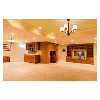 Grand Basement Remodel - Traditional - Basement - Richmond - by Lane ...