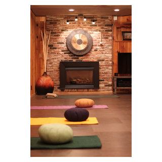 Home Yoga Studio - Rustic - Basement - Seattle - by Interiors by Popov ...