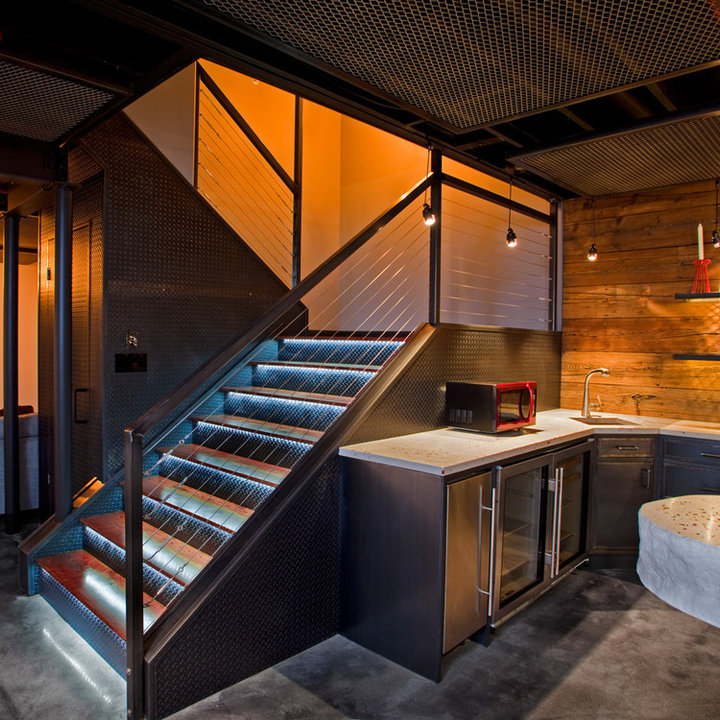 75 Industrial Basement Ideas You'll Love - October, 2024 | Houzz
