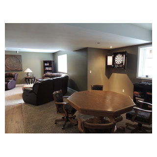 Kolb Basement Finish - Traditional - Basement - Detroit - by Wright Design & Remodeling | Houzz