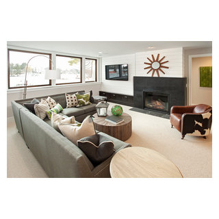 Lake View Luxury Home - Transitional - Living Room - Minneapolis - by ...