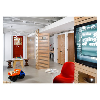Loft-Like Basement Renovation - Modern - Basement - DC Metro - by ...