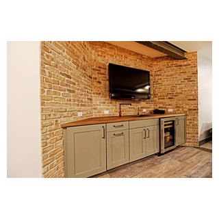 Loft-Style Basement—Frankfort, IL - Rustic - Basement - Chicago - by ...