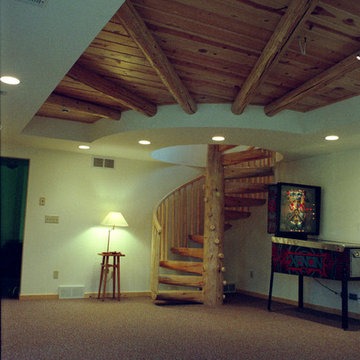 Log Cabin Basement Ideas - Photos & Ideas | Houzz
