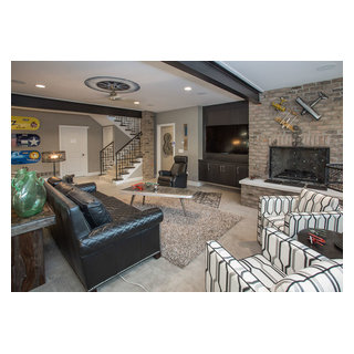 Lower Levels - Modern - Basement - Cincinnati - by The Leland Group ...