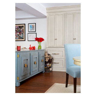 #mcleanrenovation - Basement Rec Room with Toy Storage - Transitional ...