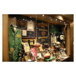 Memorabilia Display & Entertainment Space - Contemporary - Basement ...