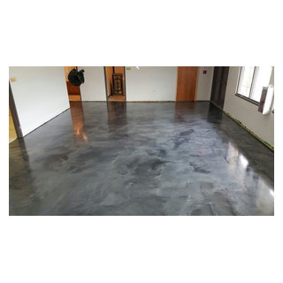 Metallic Basement Floor - Modern - Basement - Philadelphia - by ELITE ...