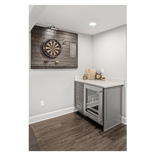 Midwest Suburban Basement Remodel - Transitional - Basement - Columbus ...