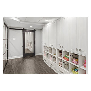 Midwest Suburban Basement Remodel - Transitional - Basement - Columbus ...