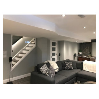 Milton Basement Finishing - Contemporary - Basement - Toronto - by ...