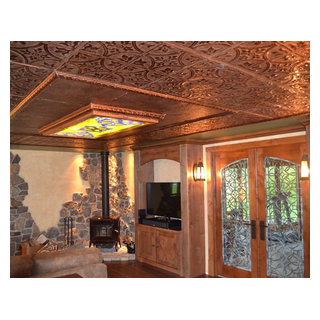 Mixed Material Media Room - Contemporary - Basement - Tampa - by ...