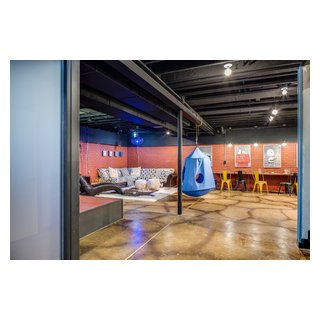 Modern Dublin Basement - Modern - Basement - Columbus - by reStyled by ...