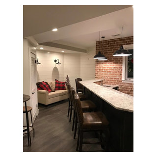 Modern Farmhouse Basement - Cumming, Georgia - Farmhouse - Basement ...