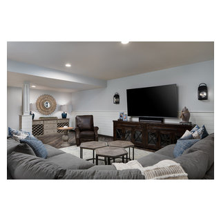 Modern Farmhouse with Shiplap Basement - Farmhouse - Basement - DC ...
