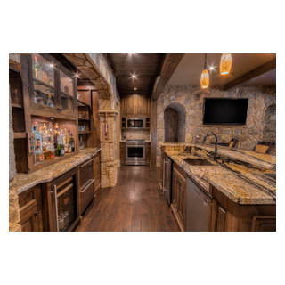 "Mountain Lodge" basement - Rustic - Basement - Atlanta - by Studio ...