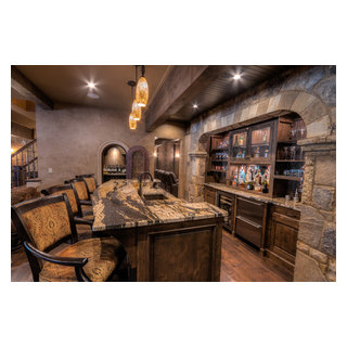 "Mountain Lodge" basement - Rustic - Basement - Atlanta - by Studio ...