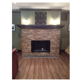 North Haledon Gas Fireplaces - Traditional - Basement - New York - by ...