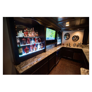 Novi, MI Basement With Wow Factor - Traditional - Basement - Detroit ...