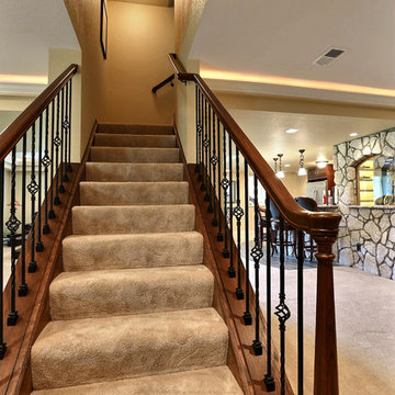 Open Concept Basement Staircases - Photos & Ideas | Houzz