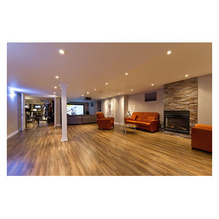 Open Concept Basement Ideas - Contemporary - Basement - Toronto - by ...