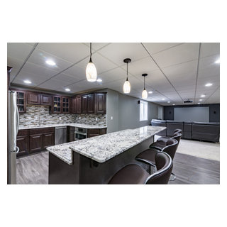 Palatine Basement Remodel - Modern - Basement - Chicago - by Matrix ...