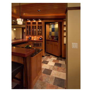 Prairie Inspired Lower Level - Craftsman - Home Bar - Minneapolis - by ...