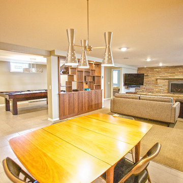 75 Mid-Century Modern Basement Ideas You'll Love - September, 2025 | Houzz