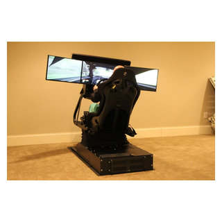 Racing Simulator Room - Modern - Basement - Columbus - by Eleetus ...
