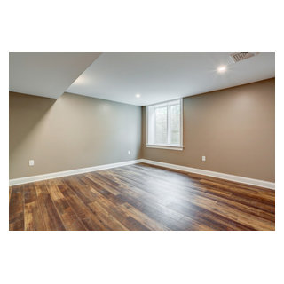 Raleigh Finished Basement - Contemporary - Basement - Philadelphia - by ...