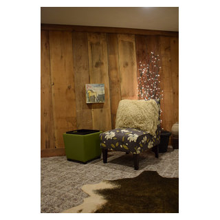Reclaimed Wood Projects - Rustic - Basement - Chicago - by Trinity Home ...